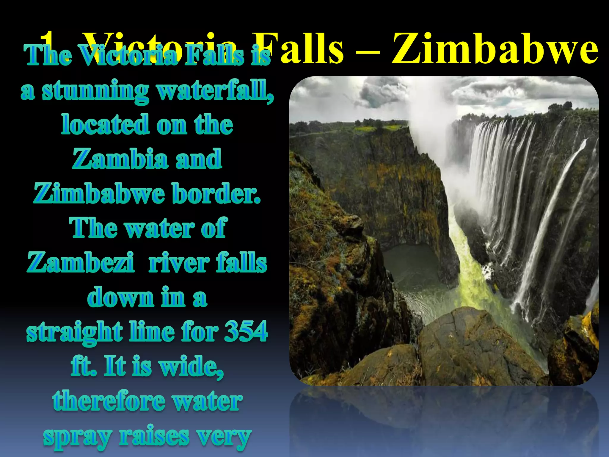 Most beautiful waterfalls in the world | PPT