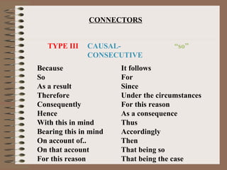 Most common connectors | PPT