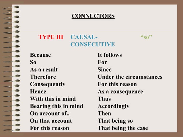 Most common connectors | PPT