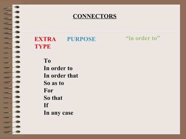 Most common connectors | PPT