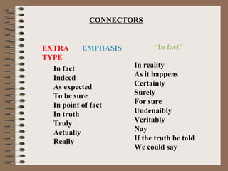 Most common connectors | PPT