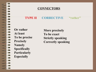 Most common connectors | PPT