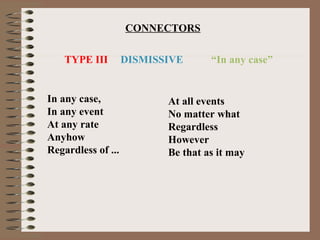 Most common connectors | PPT