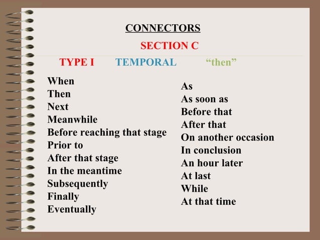 Most common connectors | PPT