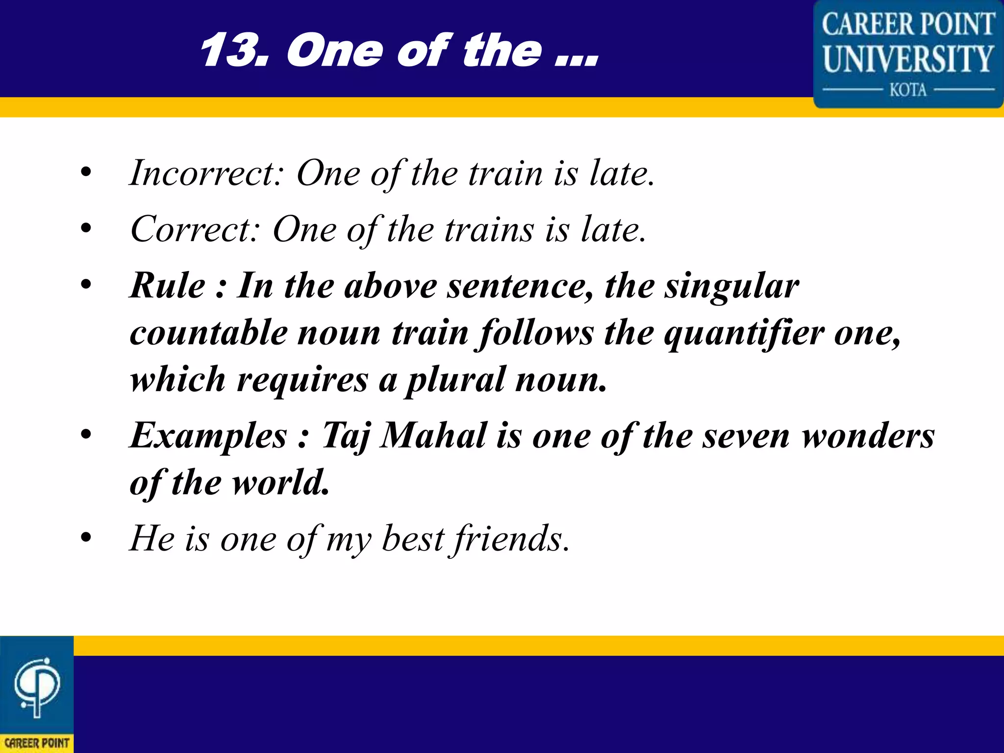 Most common grammar errors | PPTX