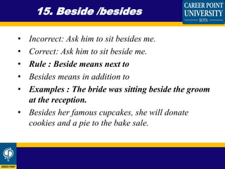 Most common grammar errors | PPTX