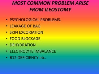 Most common ileostomy complications | PPTX
