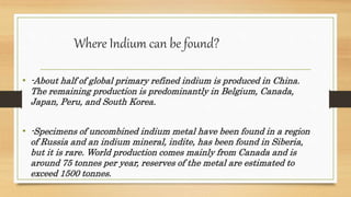 MOST COMMON MINERALS IN SOCIETY (INDIUM)1.pptx