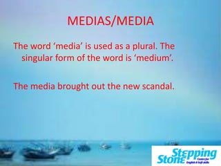 Most common mistakes in singular and plural forms made by Indian ...