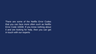 Most Common Netflix Error Codes | PDF | Home Entertainment Systems ...