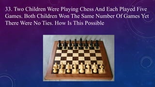 Most common puzzles in hr interviews | PPTX