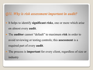 Most common questions about internal audit | PPSX