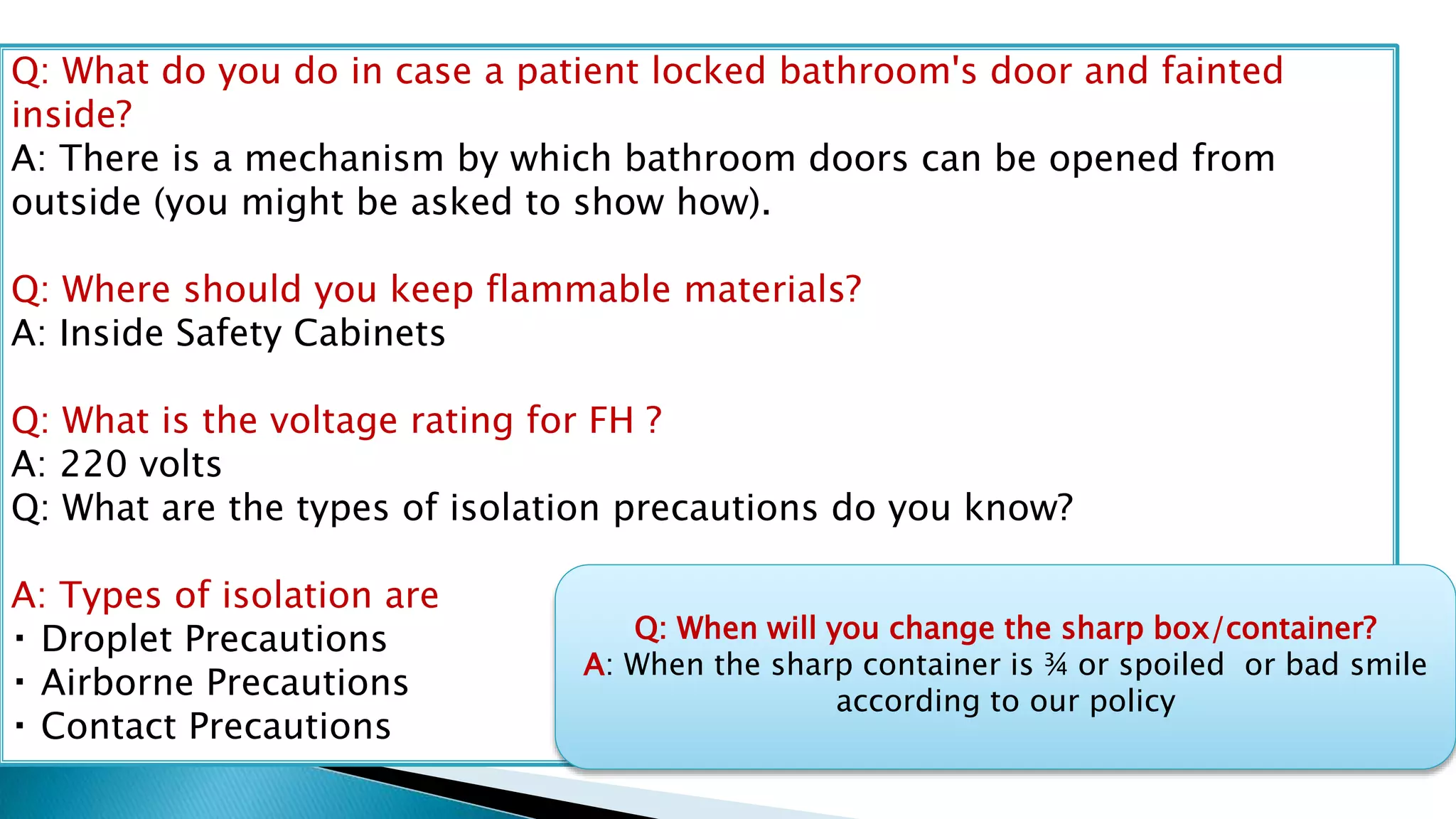 MOST COMMON QUESTIONS OF CBAHI --2023 | PPTX
