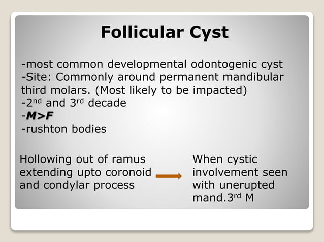 Cyst/pathologies in mandible DDX | PPTX | Dental Health | Diseases and ...