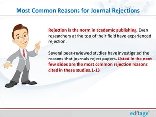 Most common reasons for journal rejections | PPT