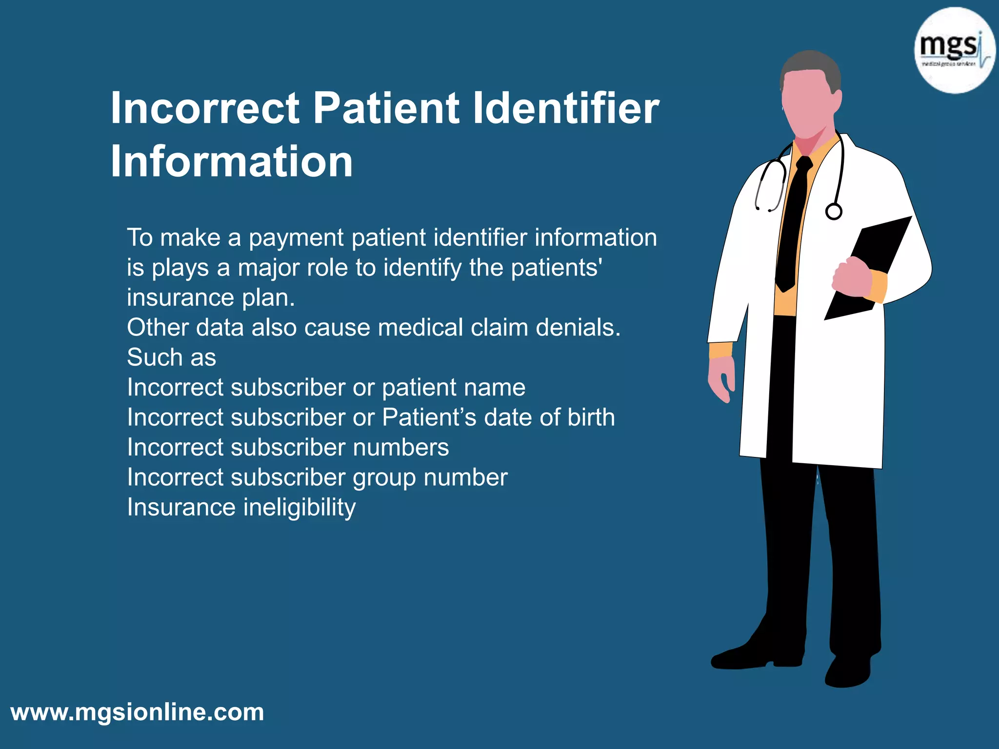 Most common reasons for medical billing claim denial