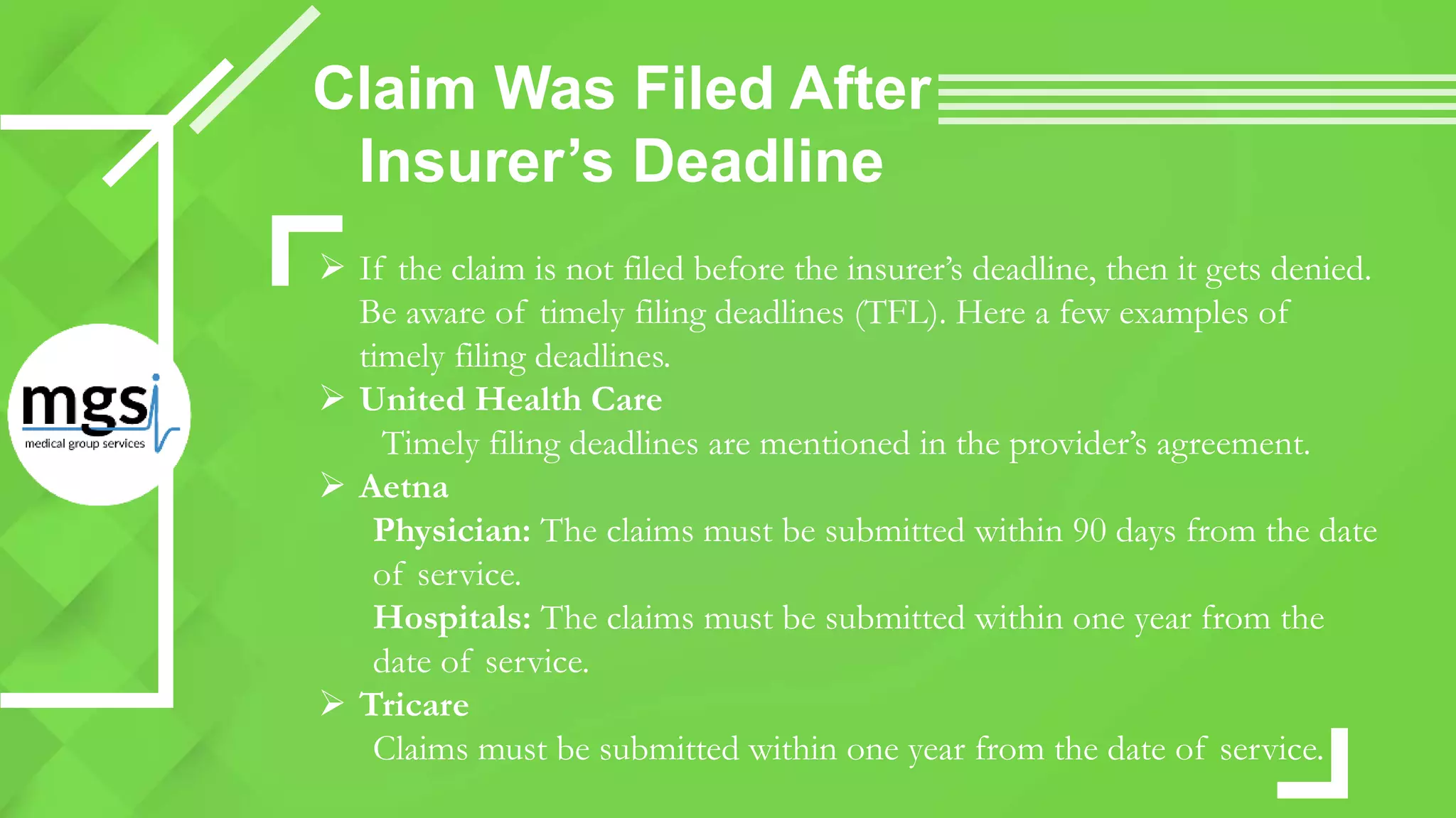 Most common reasons for medical billing claims denial | PPTX