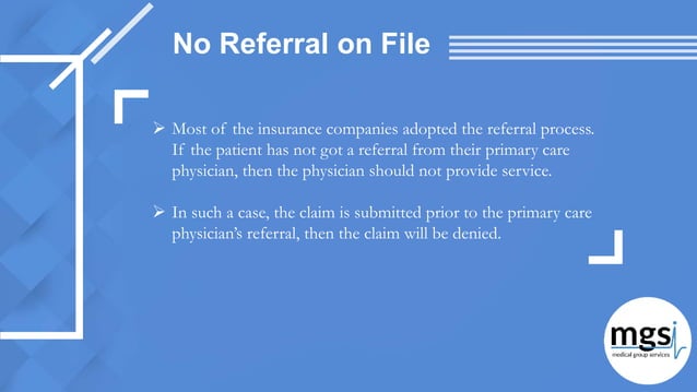 Most common reasons for medical billing claims denial | PPTX
