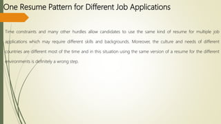 Most common resume mistakes | PPTX