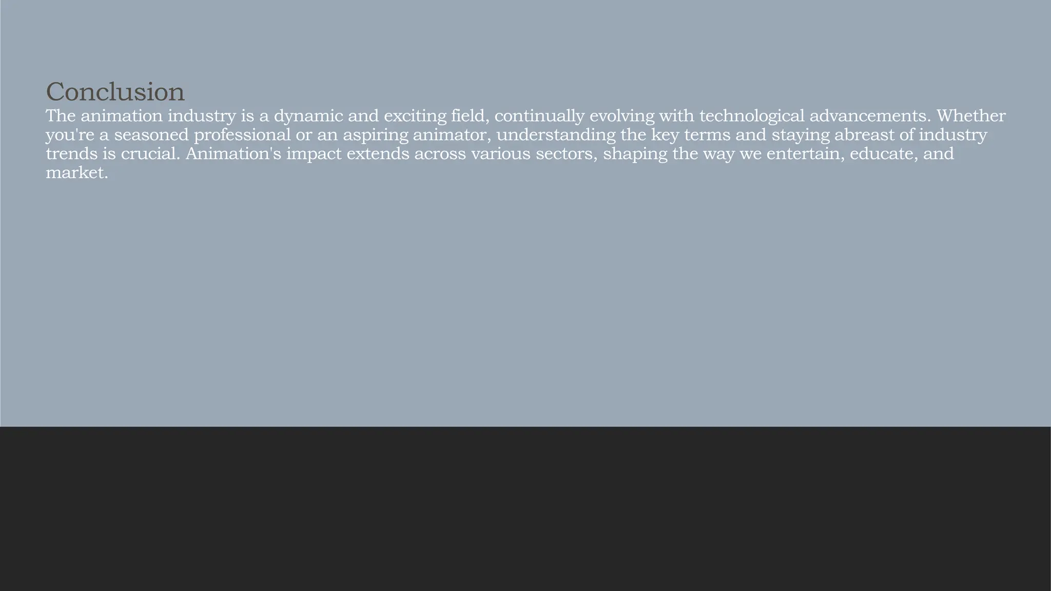 Most Common Terms That Are Used in Animation Industry | PPTX