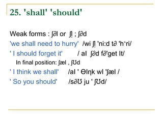 Most common weak forms in english | PPT
