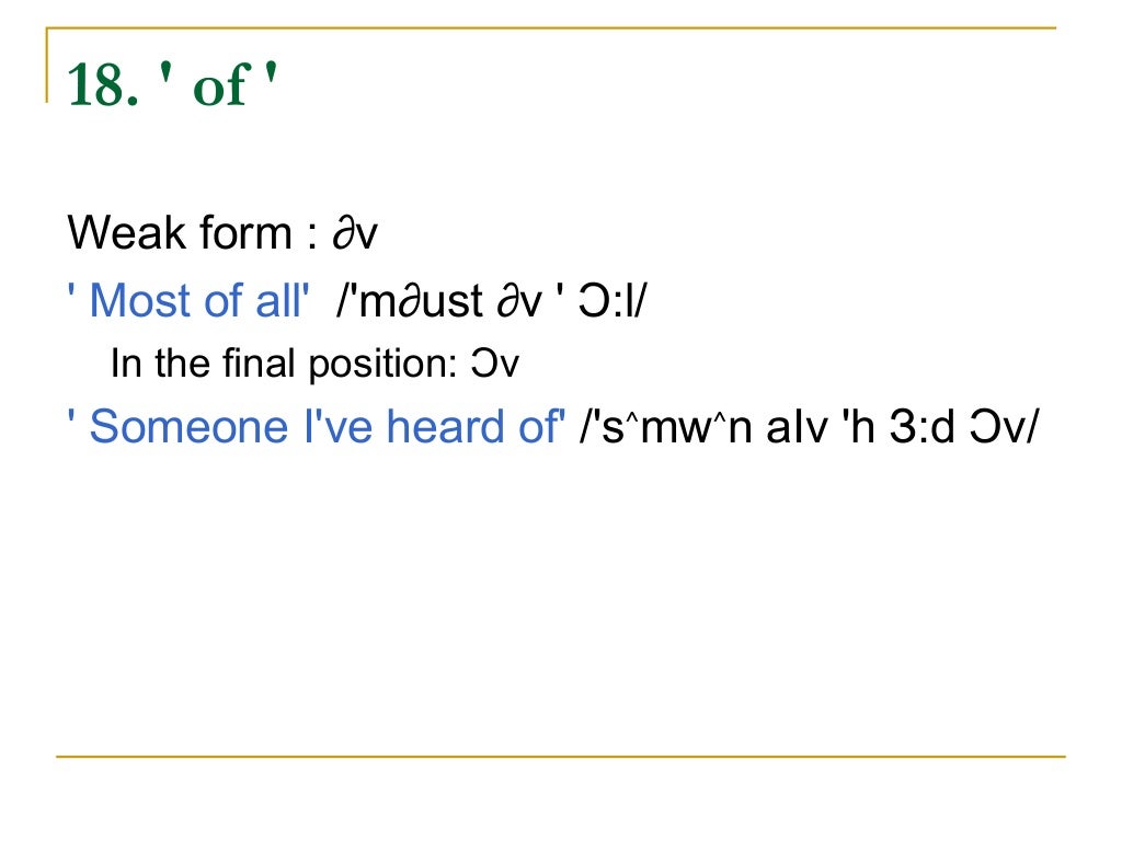 Most Common Weak Forms In English most-common-weak-forms-in-english