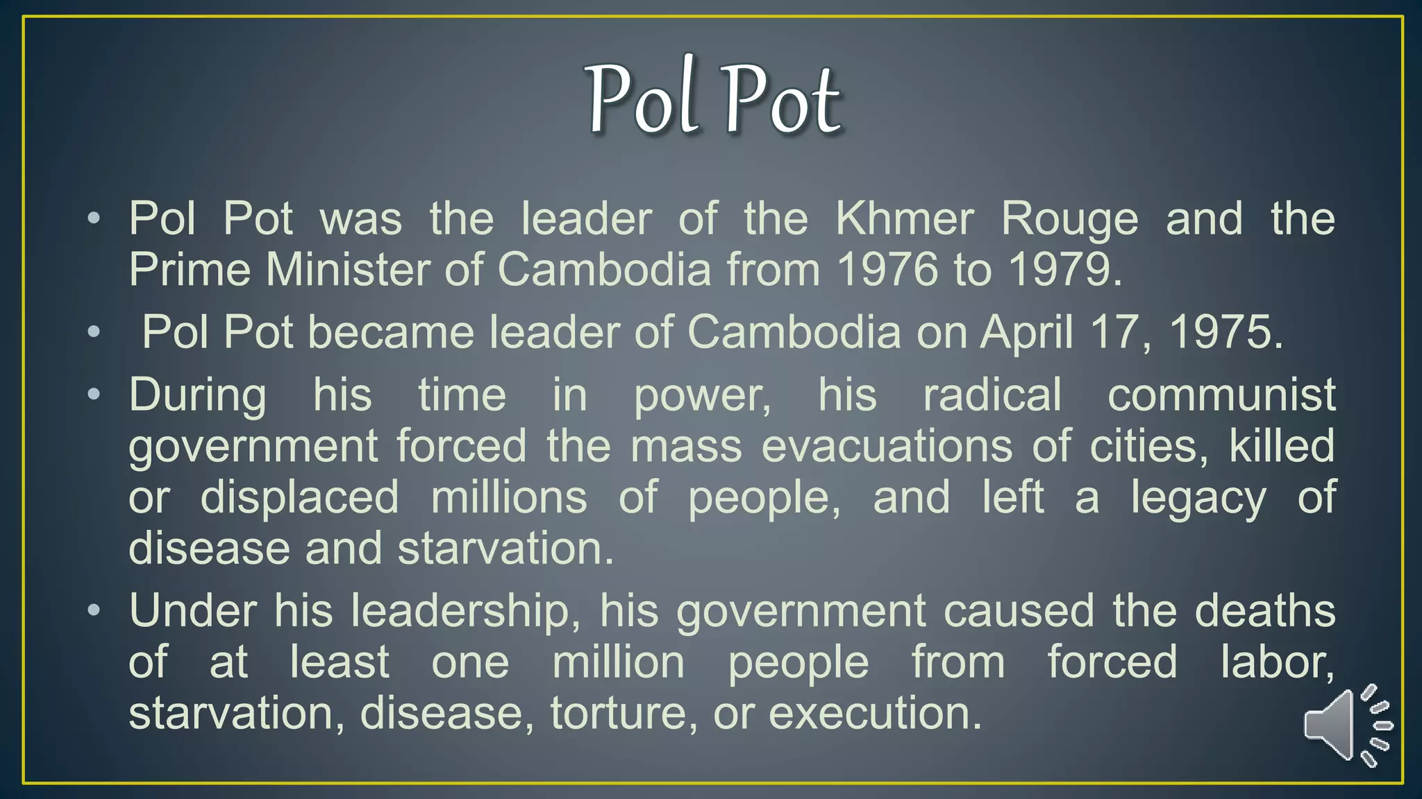 Most cruel rulers ever –part i | PPTX