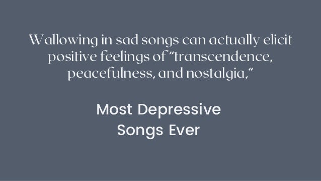Most depressive songs ever ppt2 | PDF