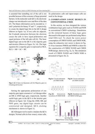 Study and Performance Analysis of MOS Technology and Nanocomputing QCA ...