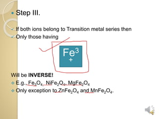 Normal or Inverse Spinel | PPTX