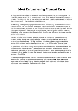 Most Embarrassing Moment Essay.pdf
