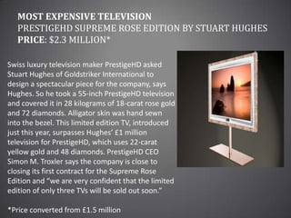 Most Expensive | PPTX