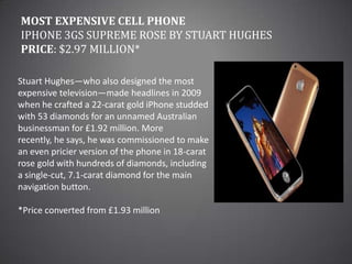 Most Expensive | PPT