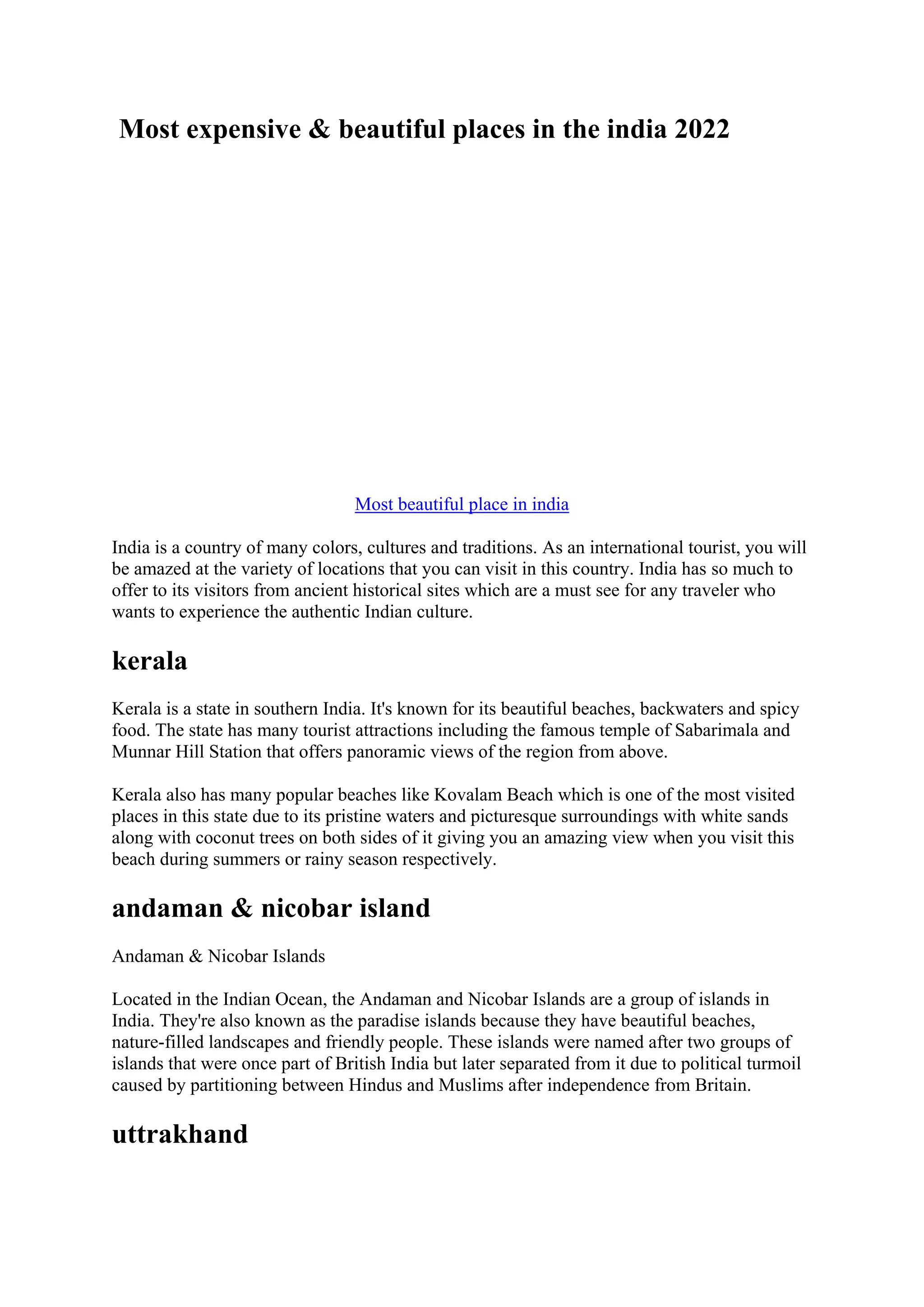 Most expensive & beautiful places in the india.pdf