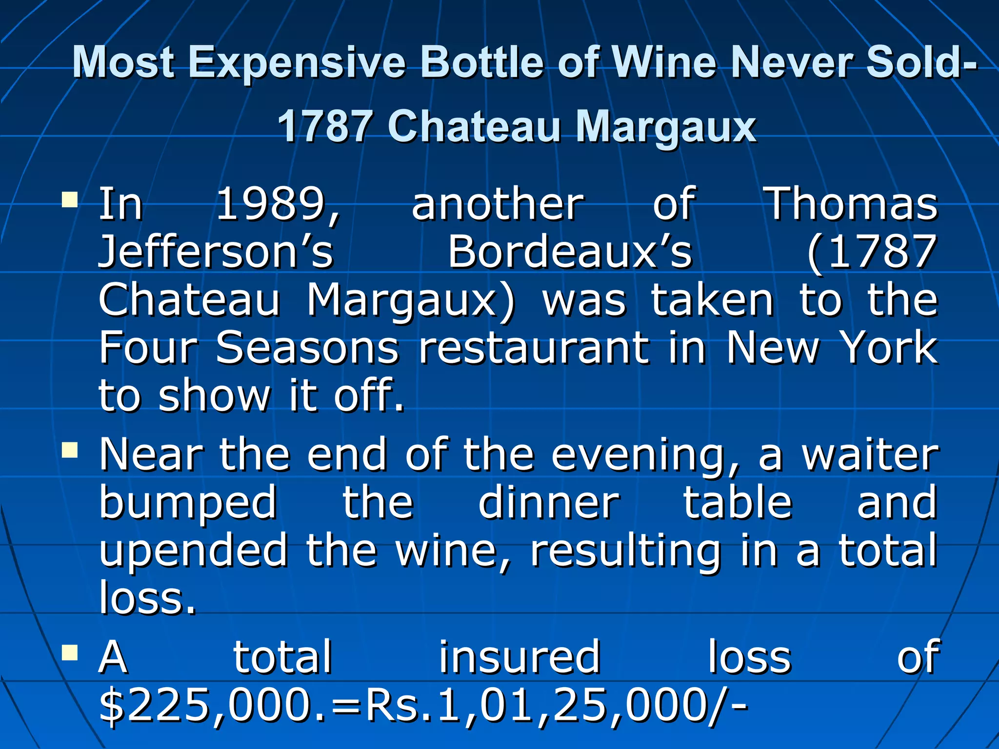 Most expensive alcoholic beverages | PPT | Free Download