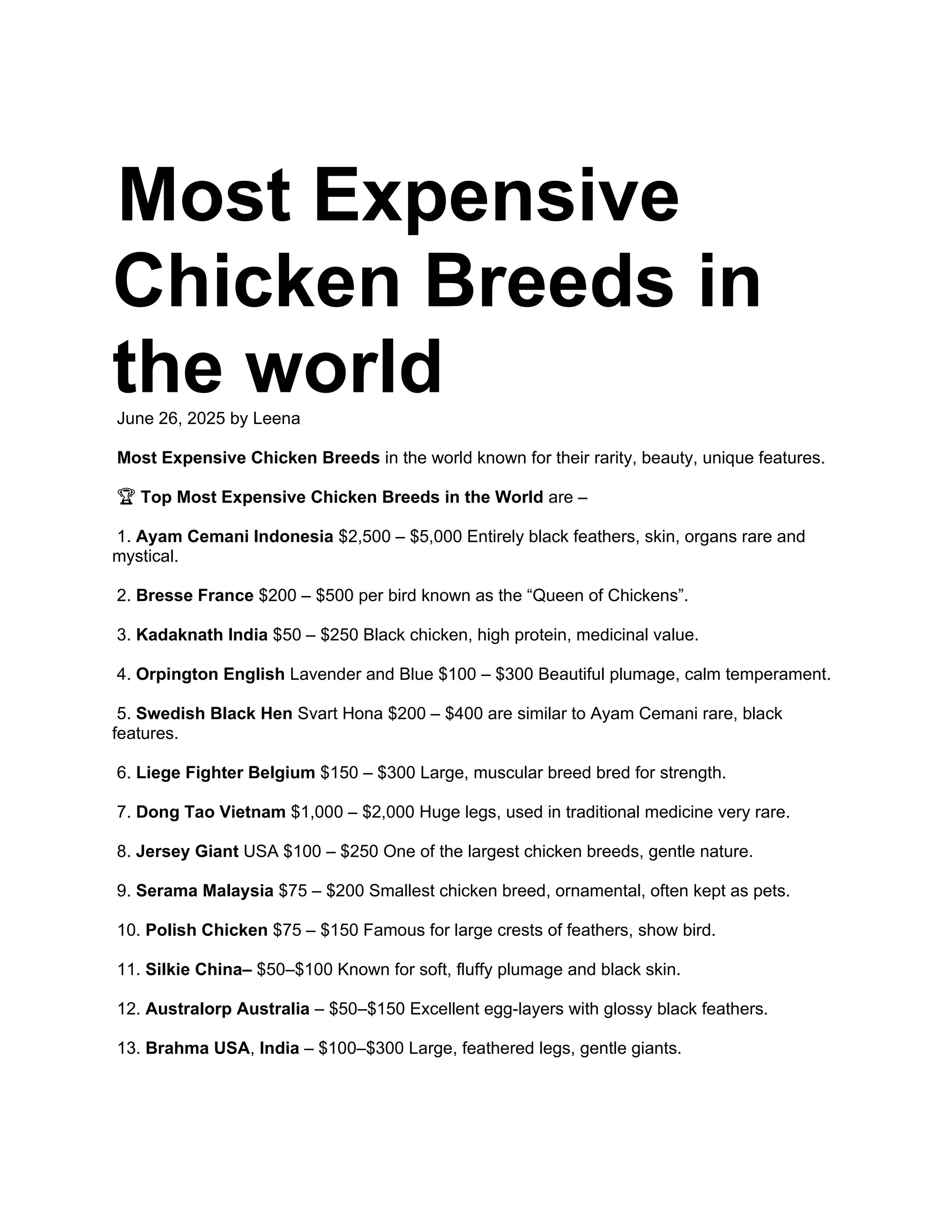 Most Expensive Chicken Breeds in the world.docx