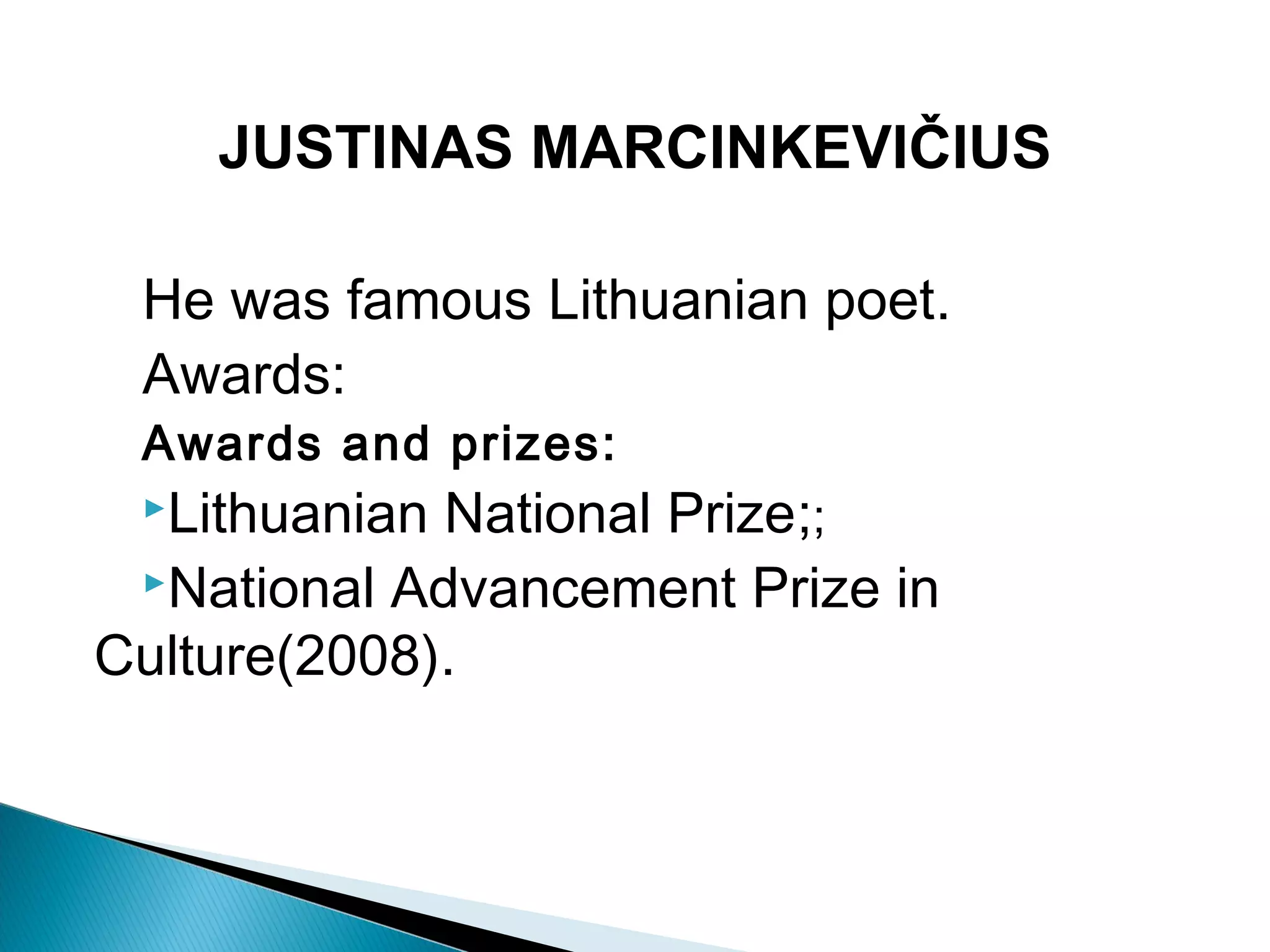 Most famous artists of Lithuania | PPT | Poetry | Books and Literature
