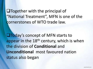 mostfavourednations-advantages and disadvantages | PDF