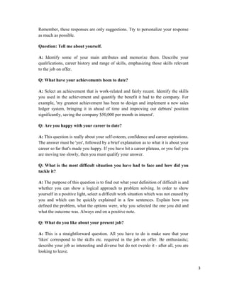 Most frequently asked bank interview questions | DOC