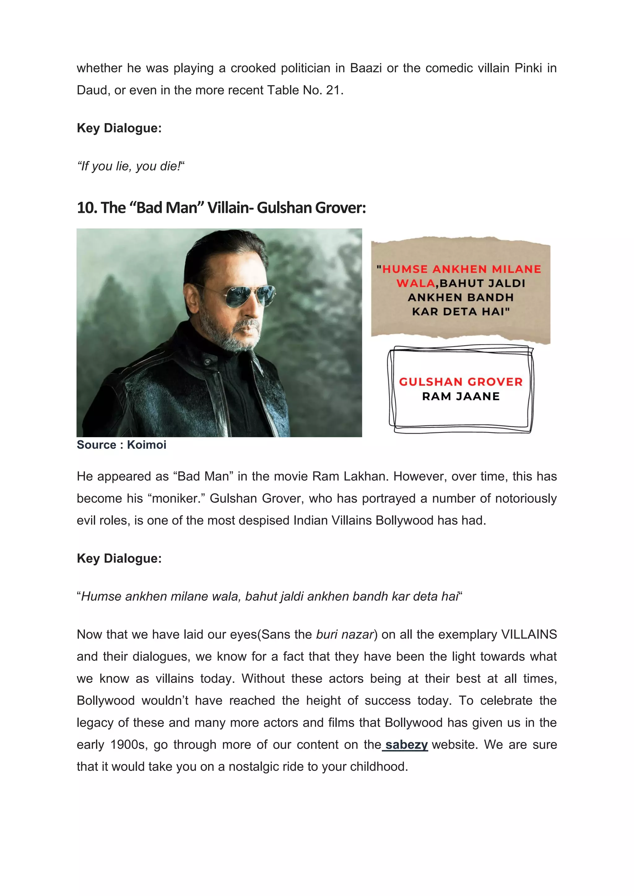 MOST ICONIC BOLLYWOOD INDIAN VILLAINS AND THEIR DIALOGUES.pdf