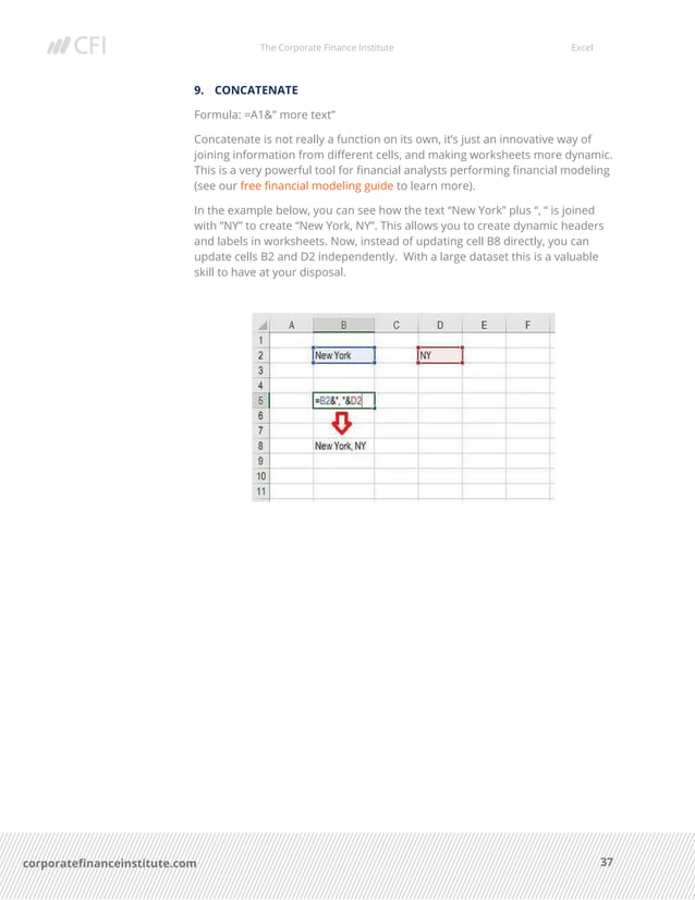 Most important excel functions & shortcuts | PDF