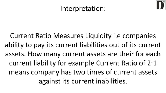 20 Most important financial ratios | PPT