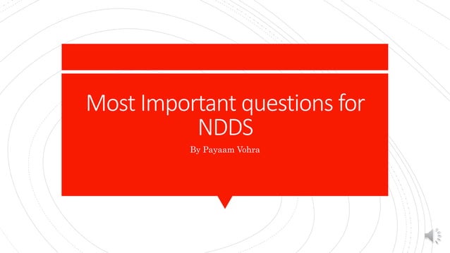 Most Important questions for NDDS.pptx