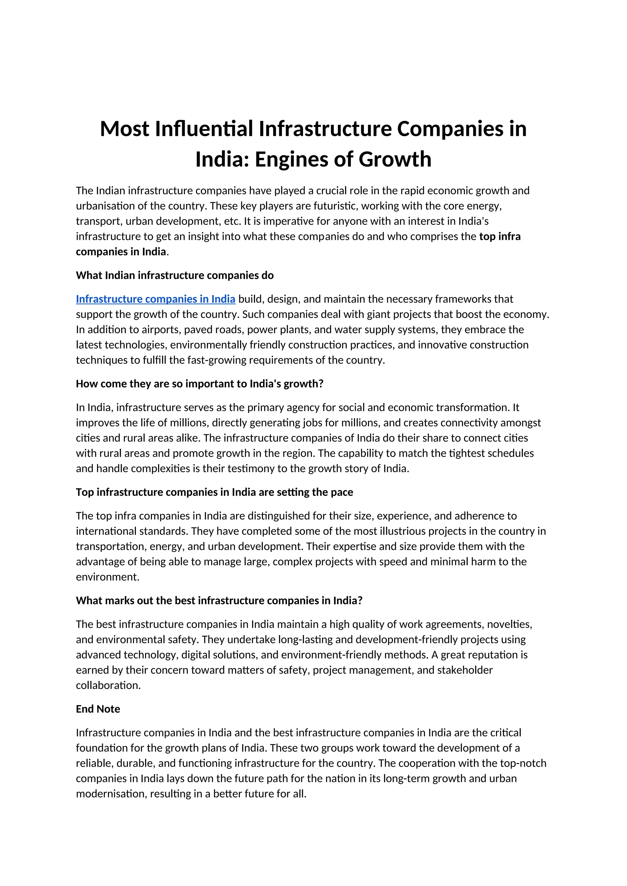 Most Influential Infrastructure Companies in India Engines of Growth.docx
