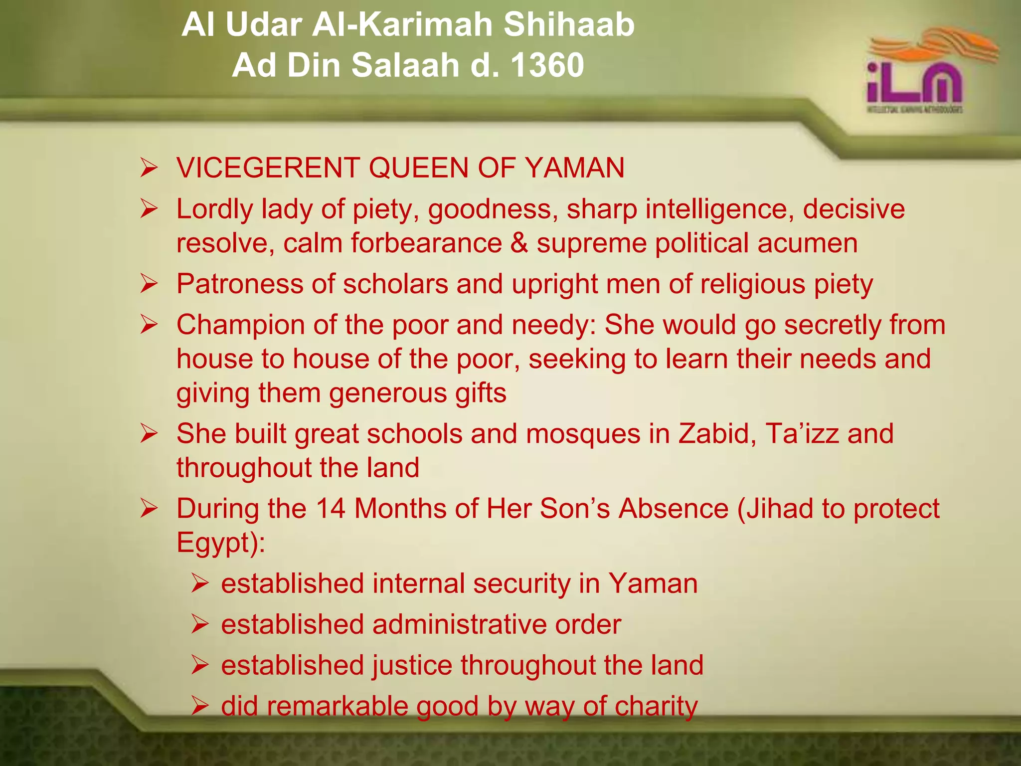 Most Influential Muslim Women In History.ppt