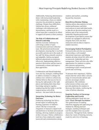 Most Inspiring Principals Redefining Student Success in 2024. | PDF | Professional School ...