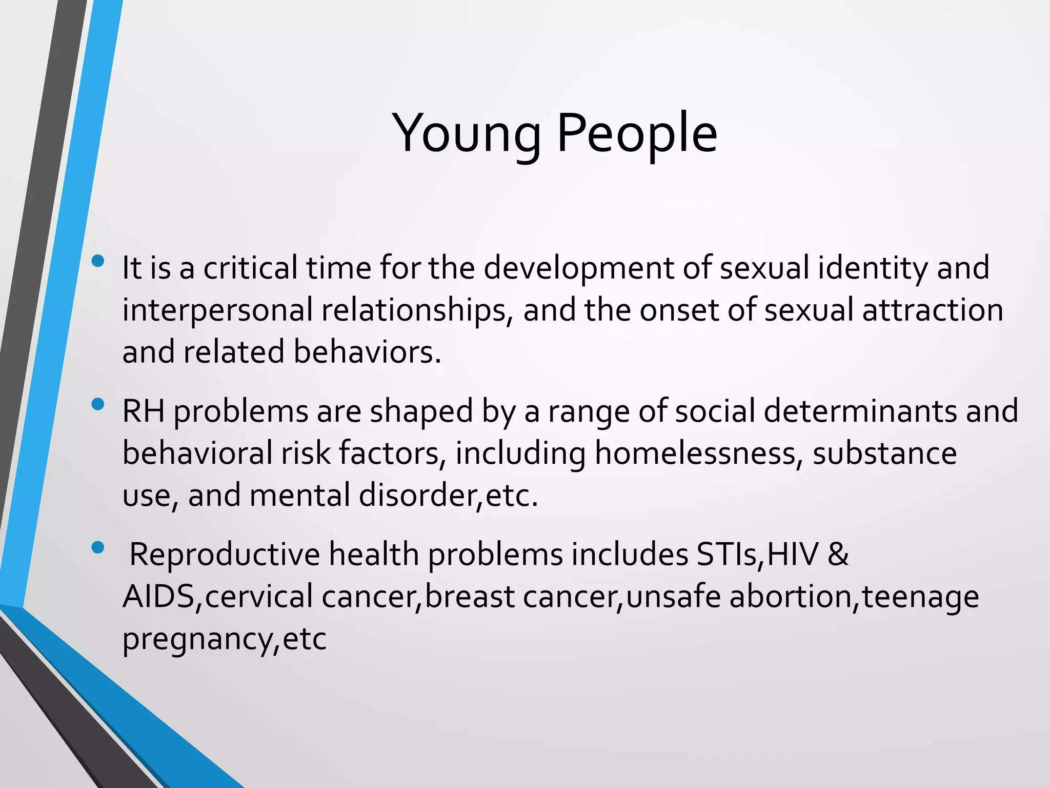 Most affected groups by Reproductive Health Problems | PPT