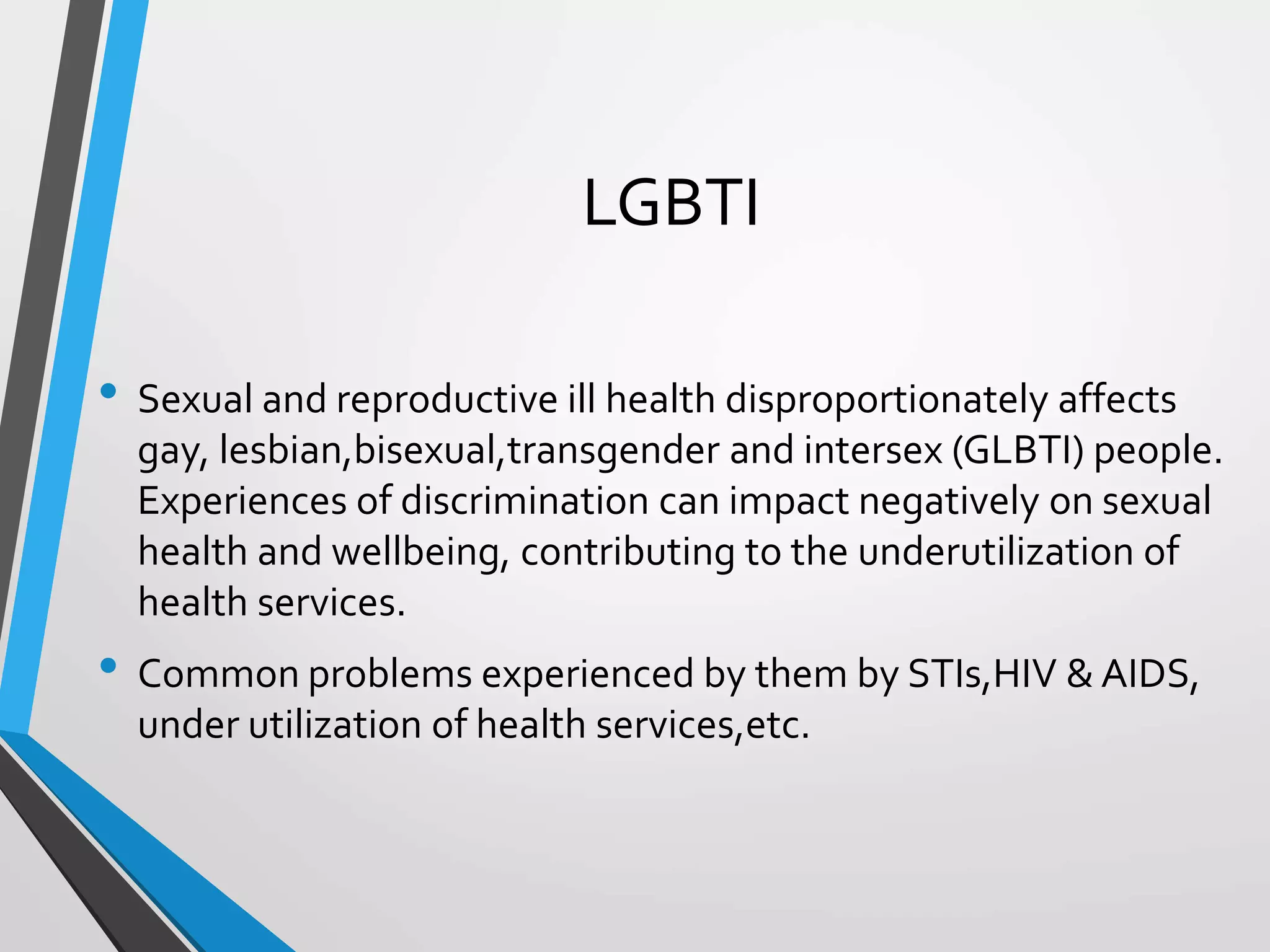 Most affected groups by Reproductive Health Problems | PPT