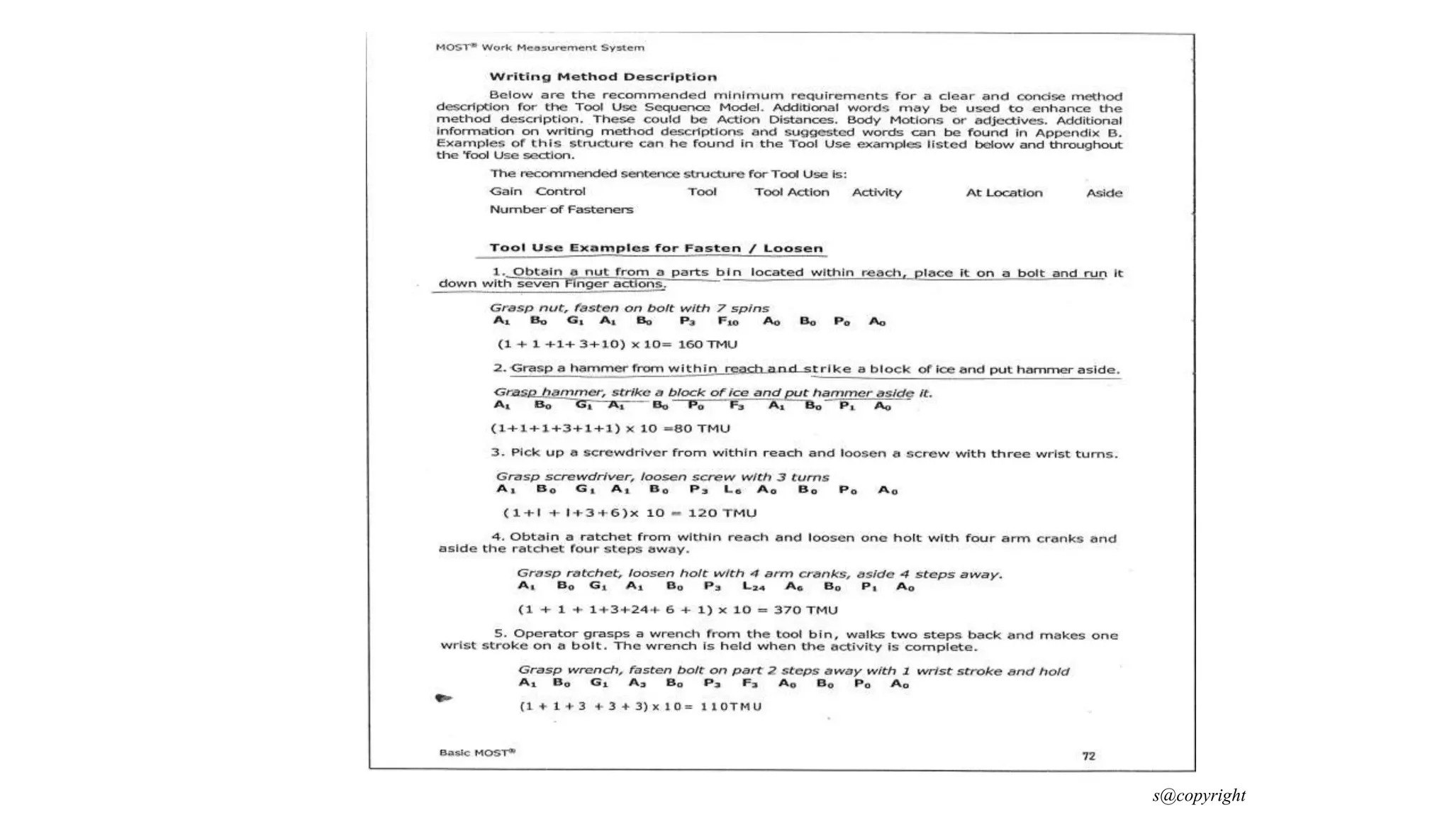 Most (Maynard Operation Sequence Technique) | PPTX