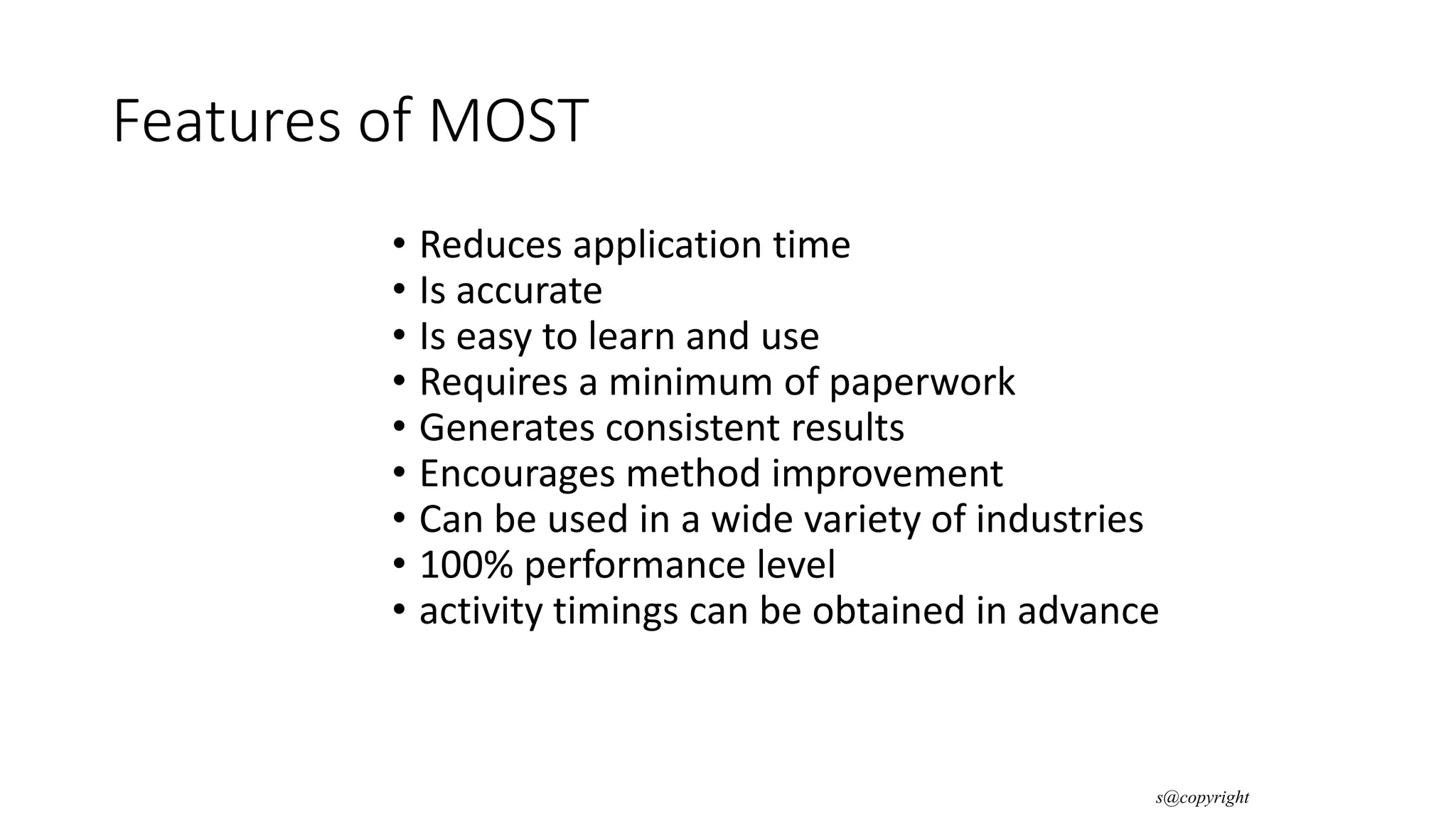 Most (Maynard Operation Sequence Technique) | PPTX